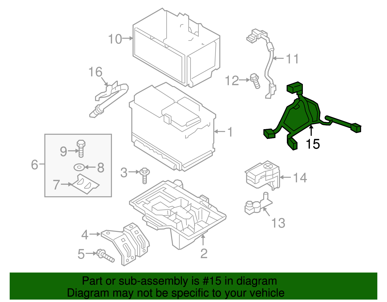 91860-4W000 - Battery Cable 2015-2017 Hyundai Tucson | AutoNation Parts