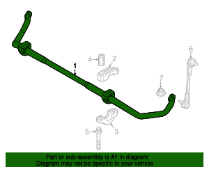 31-30-6-873-462 - Suspension Stabilizer Bar 2017-2024 BMW ...