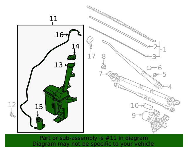2020-2024 Hyundai Venue Washer Reservoir 98610-K2000 | OEM Parts Online