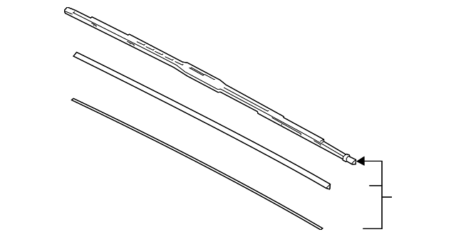 2017-2024 Hyundai Wiper Blade 98360-G2000 | Retail Performance Auto Parts