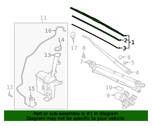 2017-2024 Hyundai Wiper Blade 98360-G2000 | AutoNationParts.com