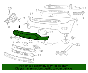 68143076AD - Lower Cover - 2014-2016 Jeep Grand Cherokee | Mopar Parts ...