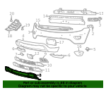 2017-2020 Jeep Grand Cherokee Grille Molding 68310779AA | TascaParts.com