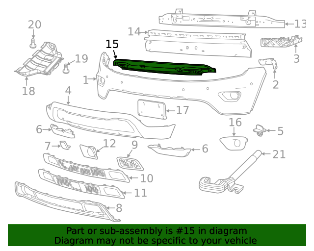 2014-2016 Jeep Grand Cherokee Lower Panel 68144375AB | AutoNationParts.com