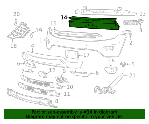 68223471AA - Absorber - 2014-2016 Jeep Grand Cherokee | Mopar Parts Canada