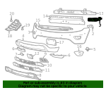 2016-2020 Jeep Grand Cherokee Bumper Cover Bracket - Passenger Side (RH ...