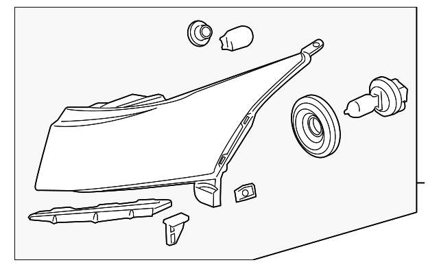 2012-2016 Chevrolet Driver Side Headlamp Assembly 95291963 GM ...