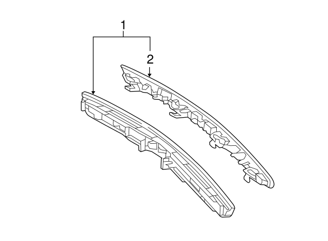 172-820-00-66 - Center High Mount Stop Light Lens 2012-2020 Mercedes ...