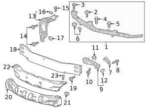 2016-2024 Chevrolet Malibu Passenger Side Front Bumper Fascia Guide ...