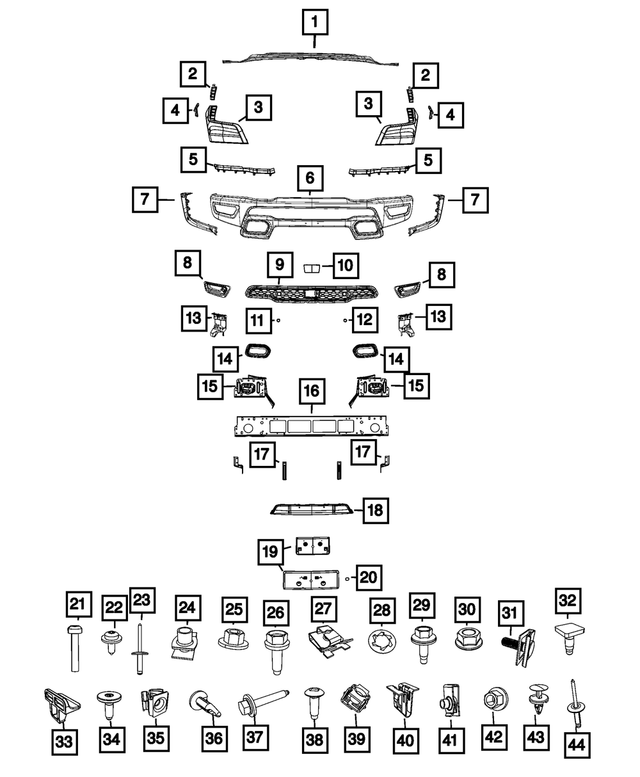 2025 Ram 1500 Bumper Bracket Kit 68668545AA | QuirkParts