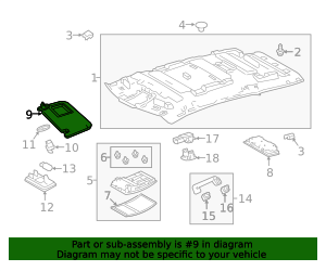 2020-2021 Lexus Sun-Visor 74320-48480-A1 | OEM Parts Online