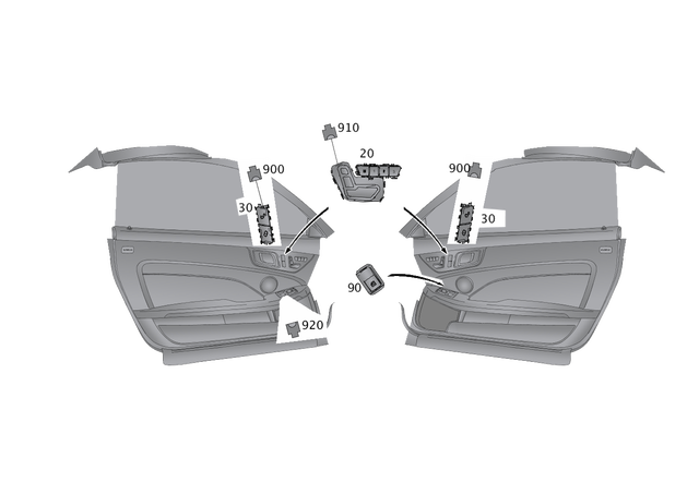 172-820-75-10 - Push-Button Switch 2012-2021 Mercedes-Benz | Mercedes ...