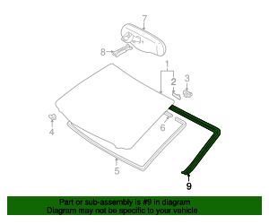 2000-2004 Toyota Avalon Molding 75531-AC010 | Toyota Parts Center