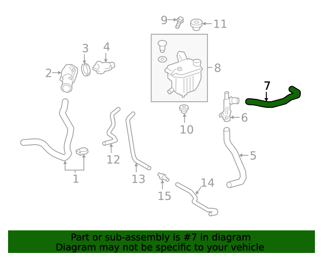 16573-0T150 - Lower Hose - 2020-2022 Toyota Corolla | OEM Genuine ...