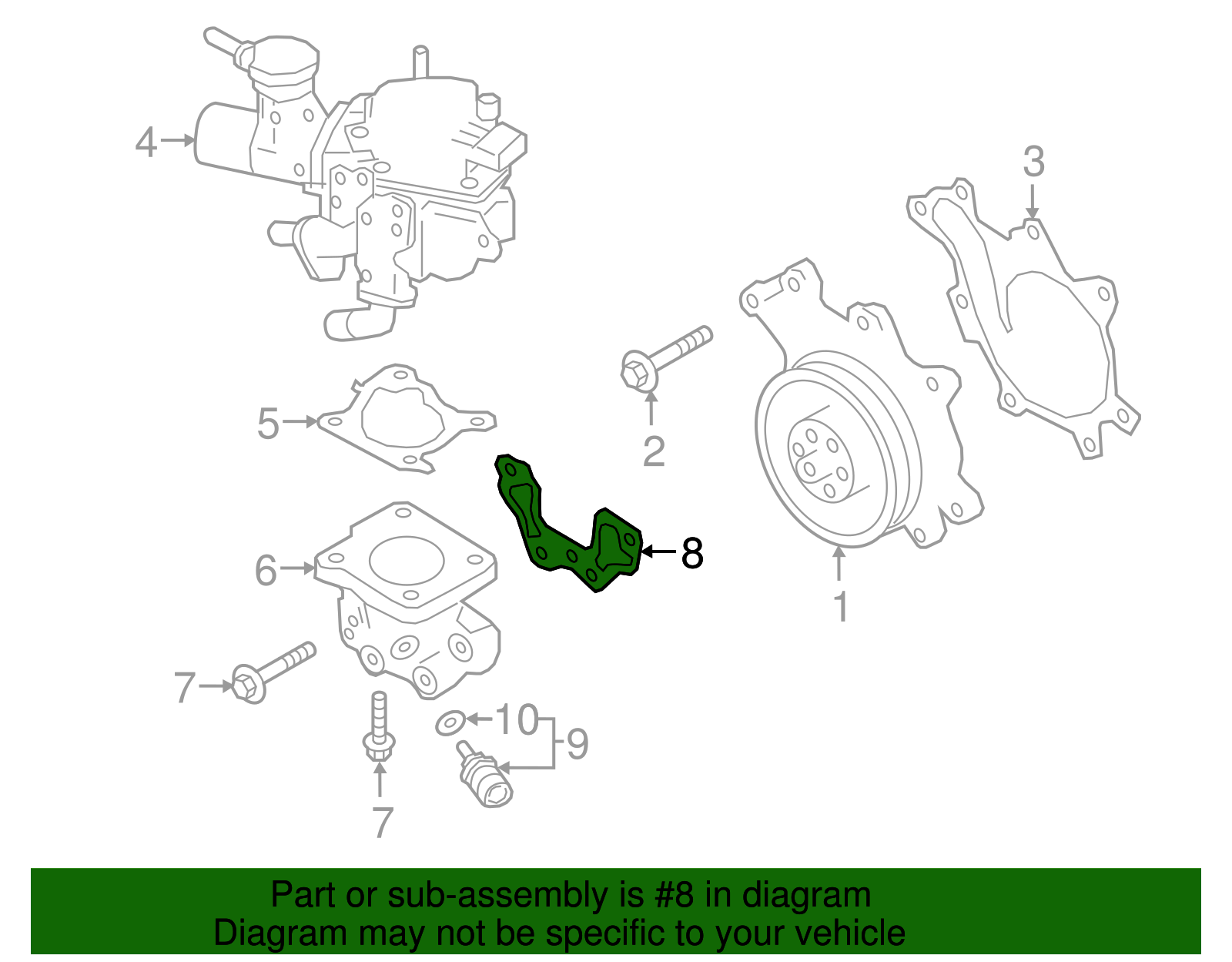 2017-2020 Infiniti Q60 Water Outlet Gasket 11062-5CA2A | Infiniti of ...