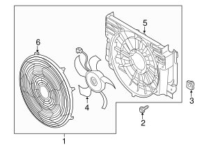 64546921381 - 2000-2006 BMW X5 Fan Assembly (64-54-6-921-381) | BMW of ...