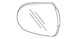 2022-2023 Chevrolet Bolt EUV Passenger Side Mirror Glass With Backing ...