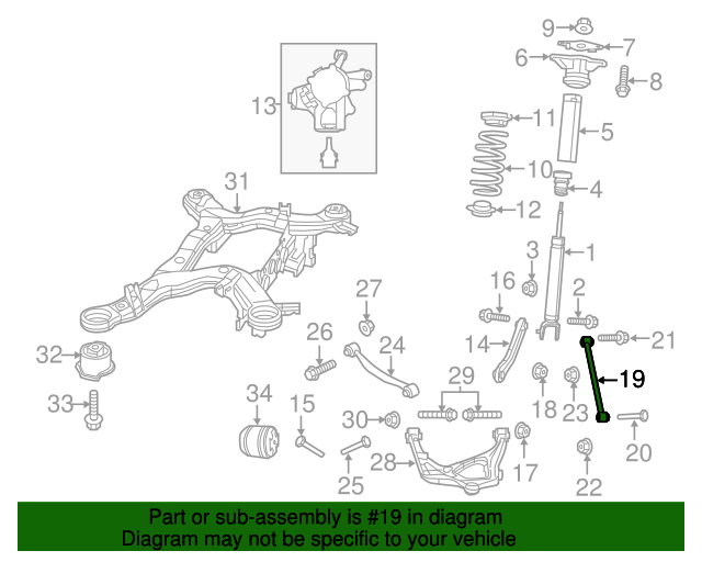 2011-2020 Mopar Lateral Arm 52124840AB | TascaParts.com