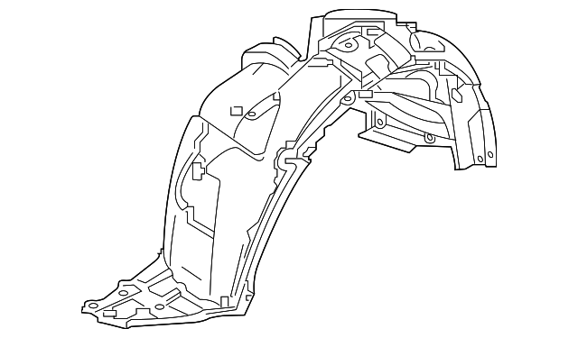 2017-2021 Nissan Rogue Sport Fender Liner 63840-6MA0A | Nissan Repair Parts