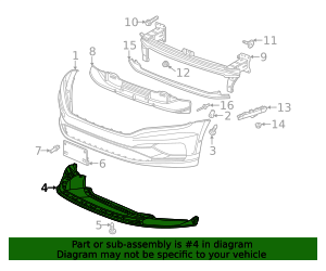 561-805-903-H-9B9 - Spoiler - 2020-2021 Volkswagen Passat | World VW Parts