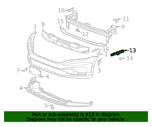 561-807-049-A - Guide Bracket - 2020-2022 Volkswagen Passat | European ...