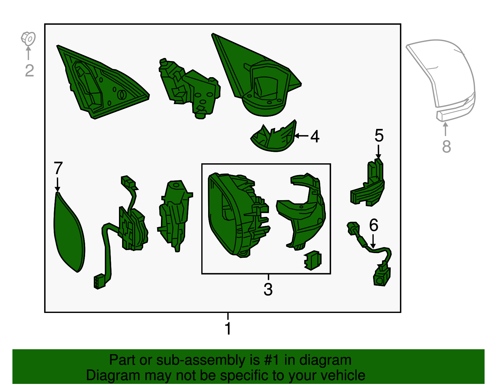 76208-T7W-A02 - 2016-2022 Honda HR-V - Mirror Assembly | Honda Car ...