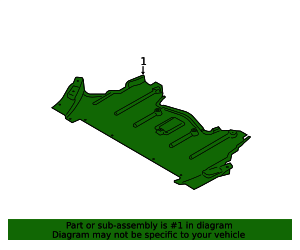 Genuine BMW 51-75-7-205-147 | Engine Encapsulation Front | FREE ...