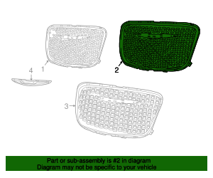 2015-2020 Chrysler 300 Grille 5SW16LAUAE | TascaParts.com