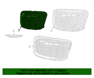2015-2017 Chrysler 300 Grille 5sw17szuae | TascaParts.com