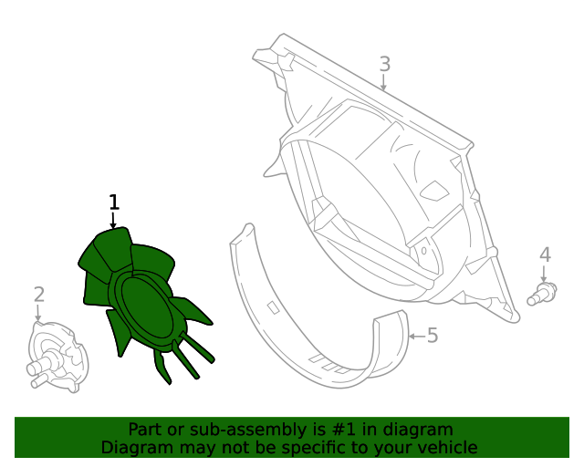 Genuine OEM Ford Part - Fan Blade HC3Z-8600-A | Genuine OEM Ford Parts ...