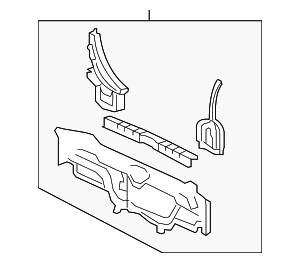 66100-SNA-A01ZZ - Panel Rear - 2006-2011 Honda Civic | Honda Car Parts ...