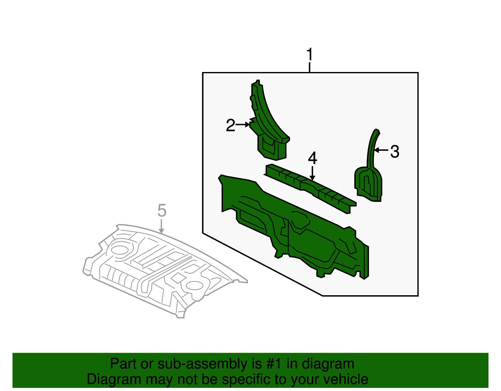 66100-SNA-A01ZZ - Rear Body Panel 2006-2011 Honda Civic | Honda Parts ...