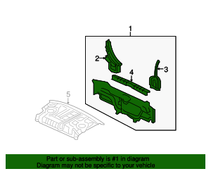 66100-SNA-A01ZZ - Panel Rear - 2006-2011 Honda Civic | Honda Car Parts ...