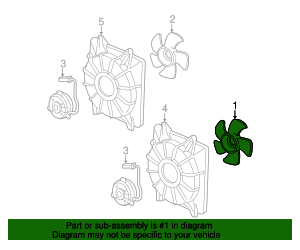 2006-2011 Honda Civic Fan Blade 38611-RRA-A01 | OEM Parts Online