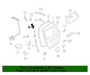 164-740-09-00 - Liftgate Hinge 2007-2012 Mercedes-Benz ...