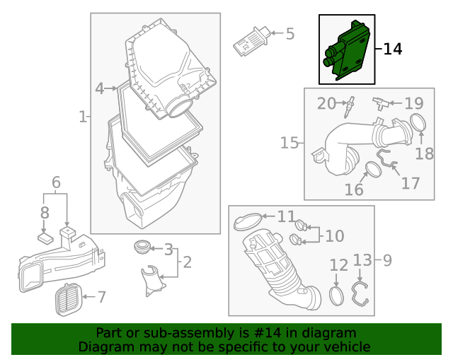 Genuine BMW 13-71-8-635-111 | Engine Air Intake Resonator | FREE ...