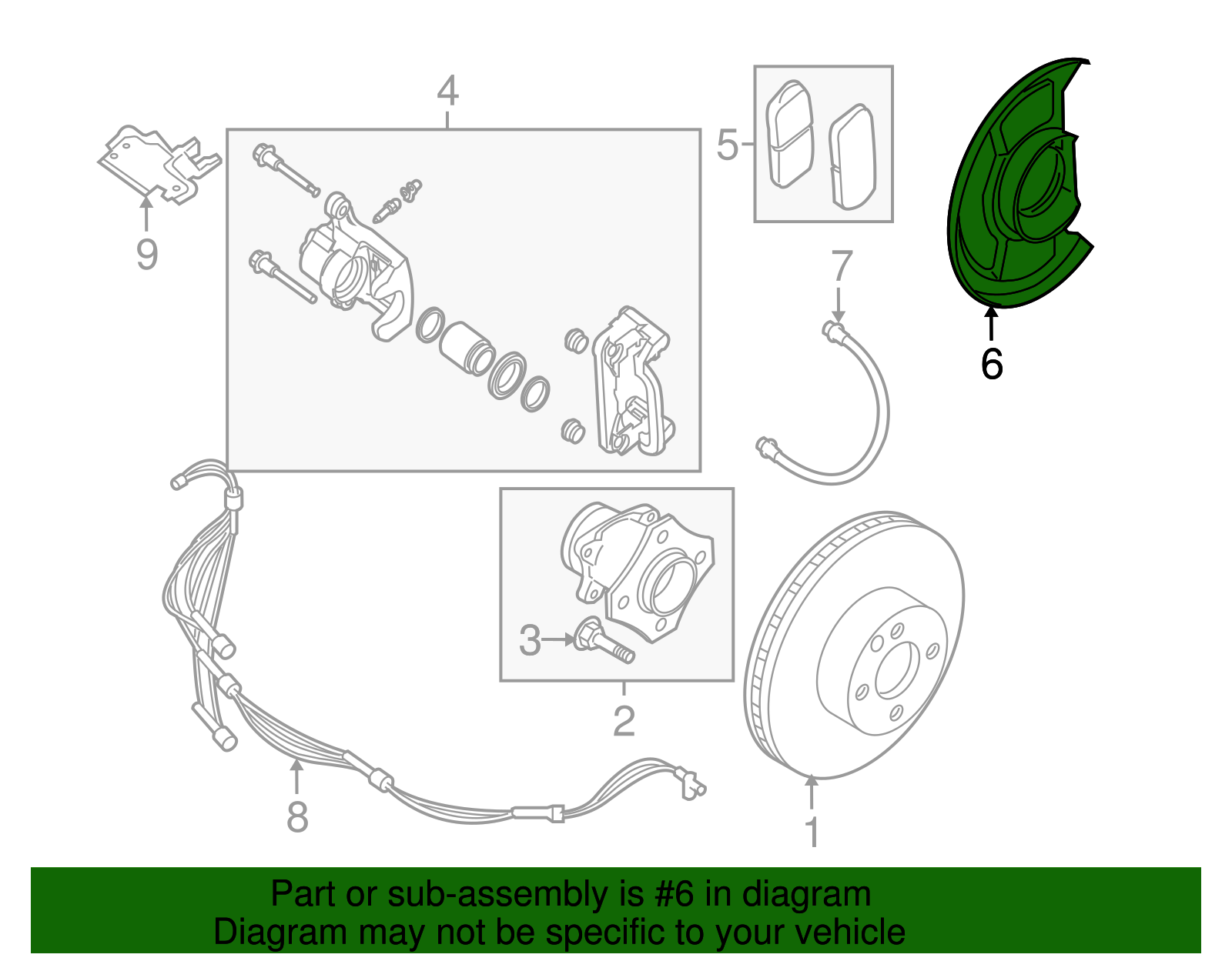 2007-2017 Nissan Backing Plate 44020-CY01B | Parts for Nissans
