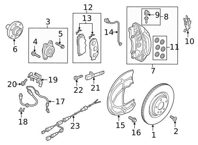 8W0-611-707-D - Brake Hose 2018-2024 Audi | AutoNationParts.com
