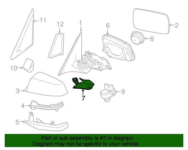 51167266081 - 2009-2019 BMW Access Cover (51-16-7-266-081) | BMW of ...