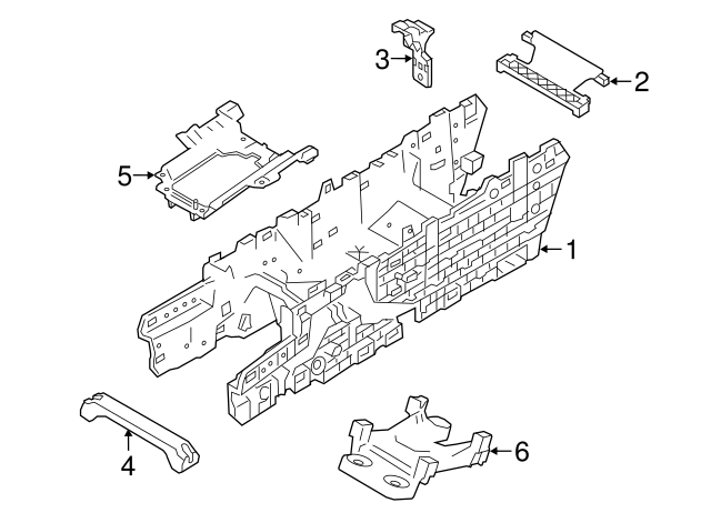 Genuine OEM Support Bracket Part# LR078668 Fits 2016-2019 Land Rover ...