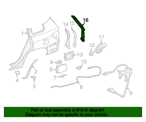 61602-0E020 - Rear Pillar 2008-2013 Toyota Highlander | AutoNation Parts