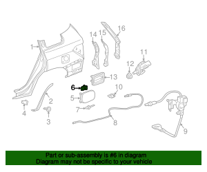 77360-21010 - 2005-2013 Toyota - Fuel Door Spring | Toyota Parts Delivered