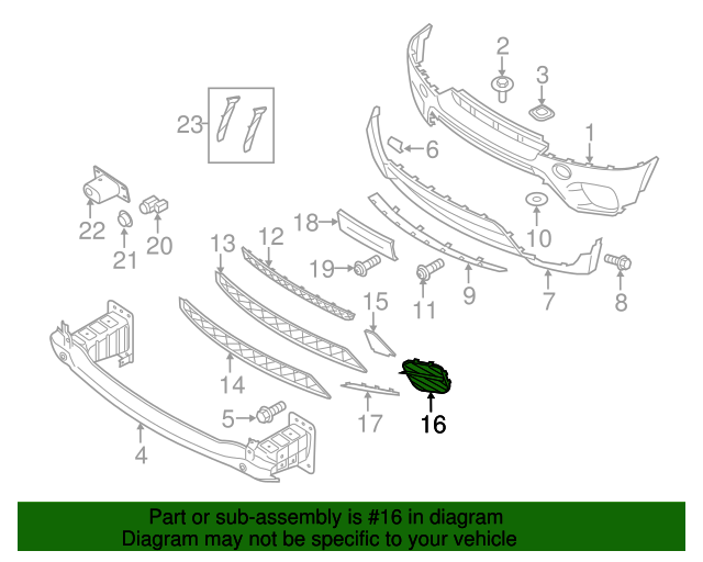 51117222858 - 2011-2013 BMW X5 Outer Grille (51-11-7-222-858) | BMW of ...