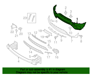 51117222718 - 2011-2013 BMW X5 Bumper Cover (51-11-7-222-718) | BMW of ...