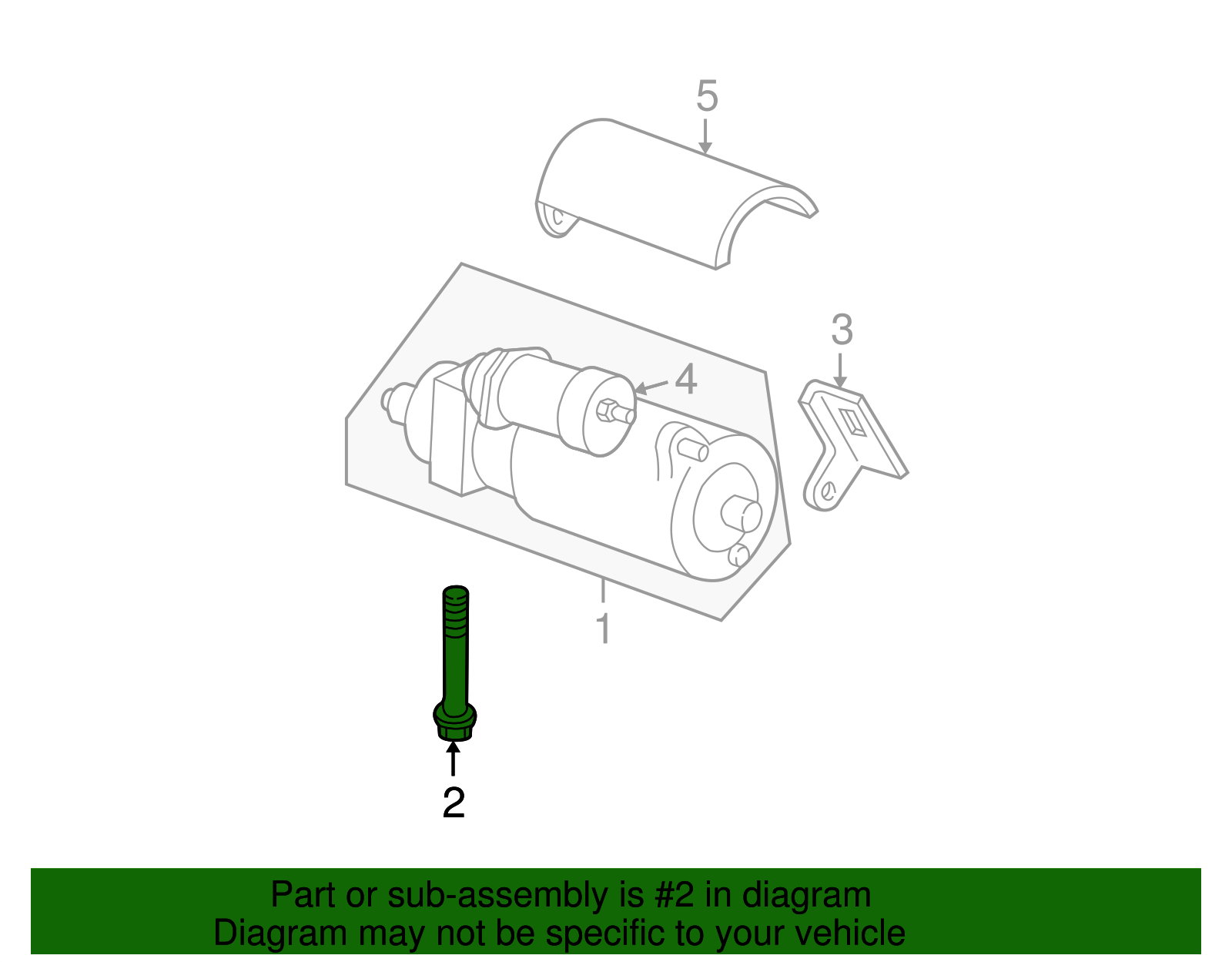 1988-2000 GM Starter Bolt 15544950 GM | GMPartsDirect.com