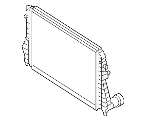 2015-2016 Volkswagen Auxiliary Radiator 5K0-121-251-S | VW Direct Auto ...