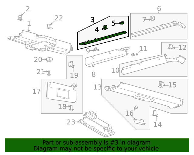 2021 Ford Bronco Front Trim M2DZ-9831004-AA | TascaParts.com
