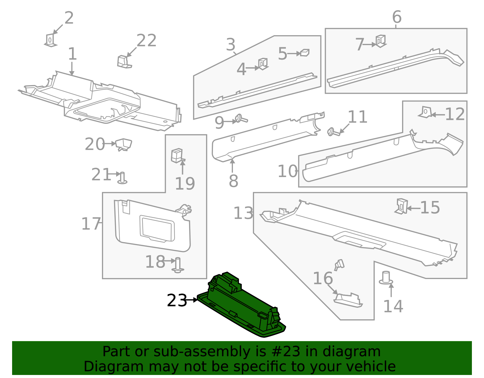 2020-2024 Ford 2020-2024 Ford - Reading Lmp Assembly LB5Z-13776-AF | My ...