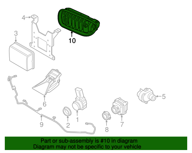 Genuine BMW 51-11-7-362-720 | Outer Grille | FREE Shipping on Most ...