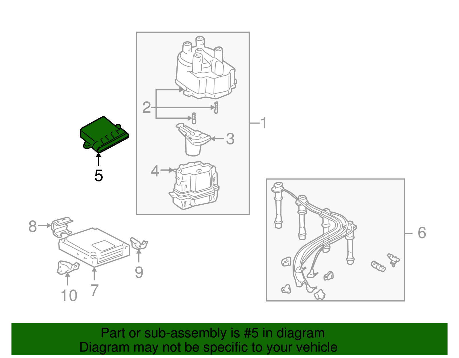 1991-1999 Toyota Ignition Control Module 89621-26010 | Toyota Parts Center